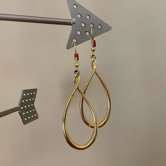 Jewelry | Gold Toned Dangling Loop Earrings 2 | Poshmark